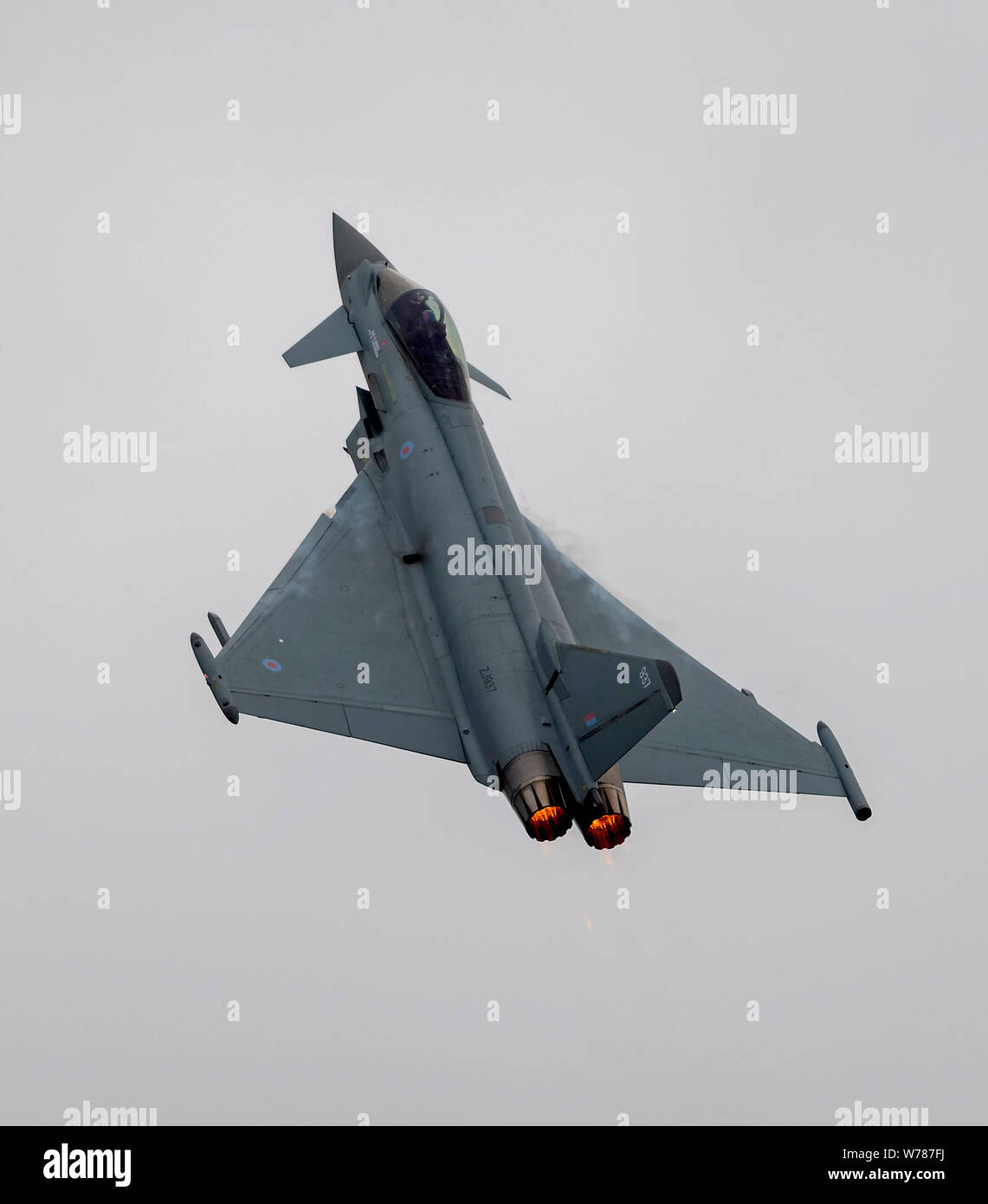 RAF Typhoon from the Royal Air Force Typhoon Display Team Stock Photo ...