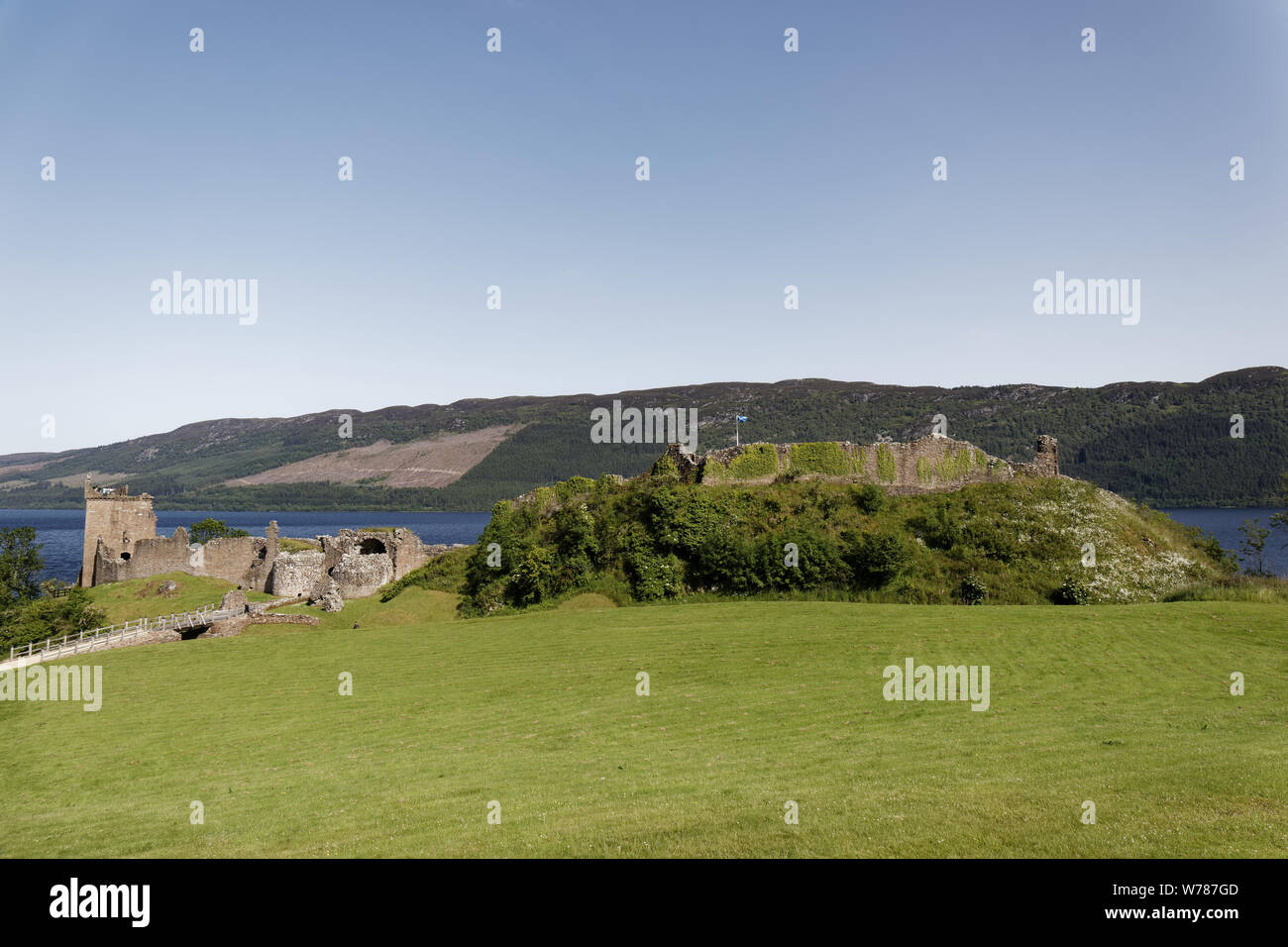 Urquhart Castle on Loch Ness - Strone, Inverness, Highlands, Scotland ...