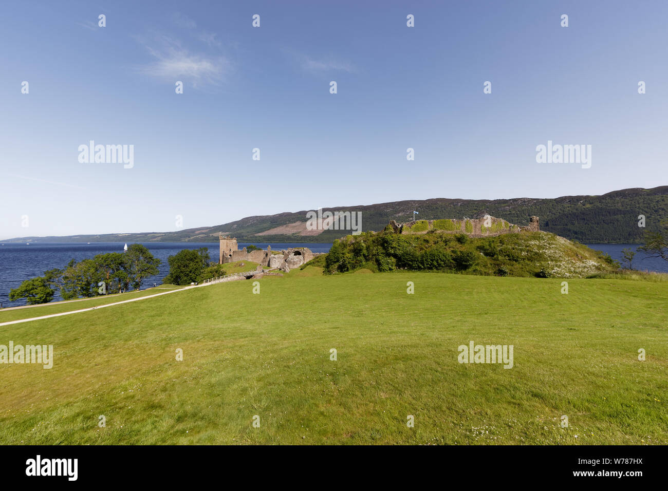 Urquhart Castle on Loch Ness - Strone, Inverness, Highlands, Scotland ...