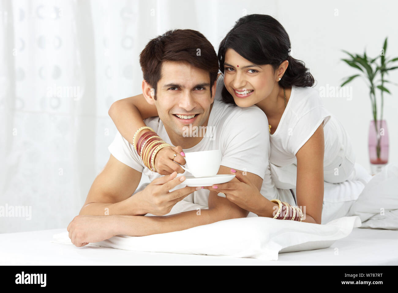Couple tea bed hi-res stock photography and images - Alamy
