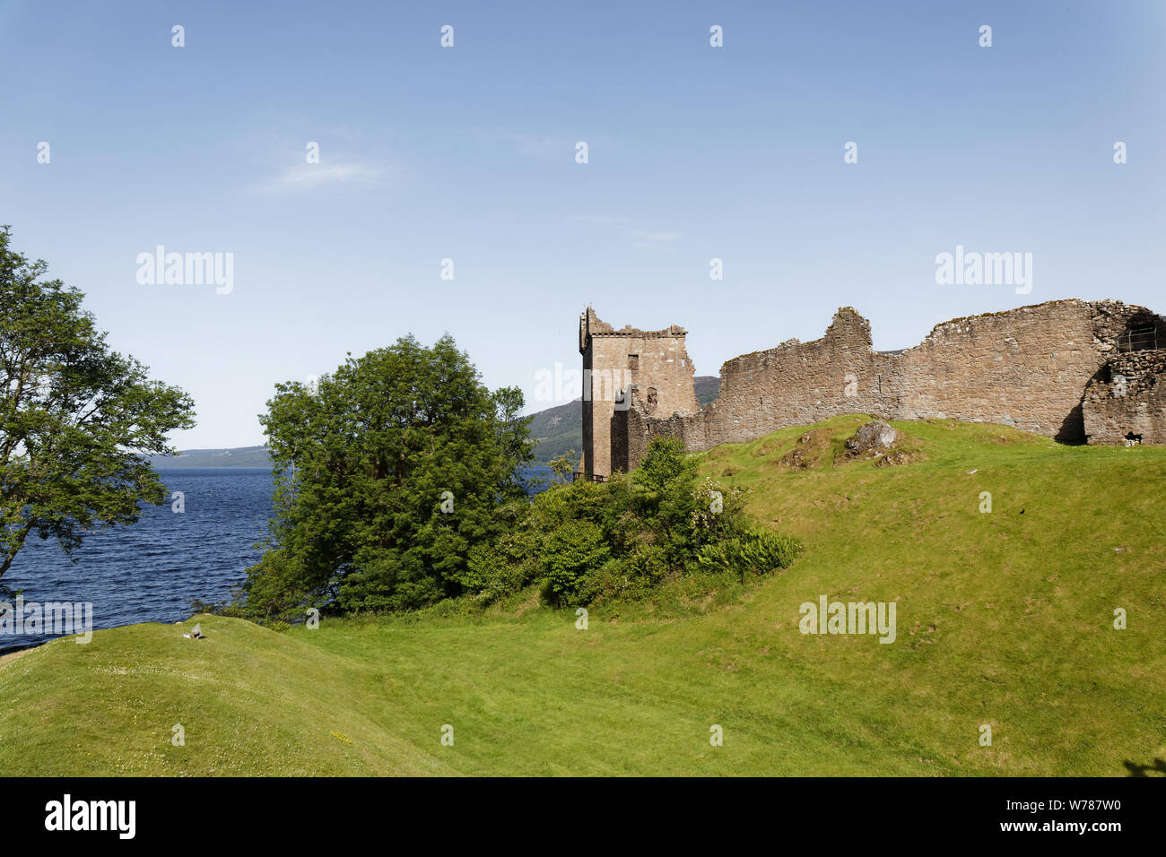 Urquhart Castle on Loch Ness - Strone, Inverness, Highlands, Scotland ...