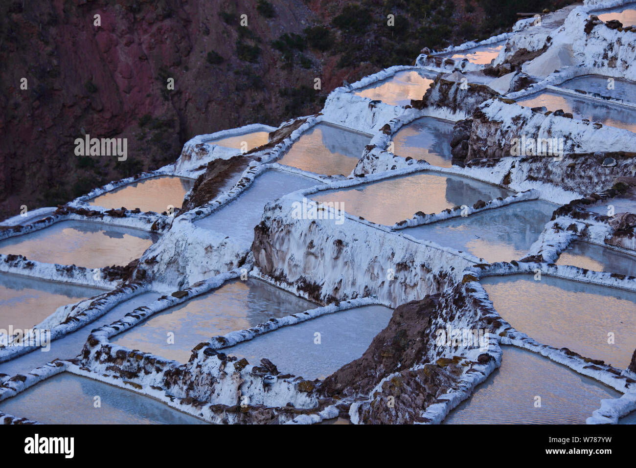 The beautiful salt pans of Maras, Sacred Valley, Peru Stock Photo - Alamy