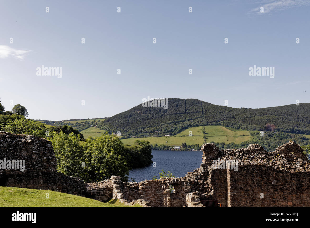 Urquhart Castle on Loch Ness - Strone, Inverness, Highlands, Scotland ...