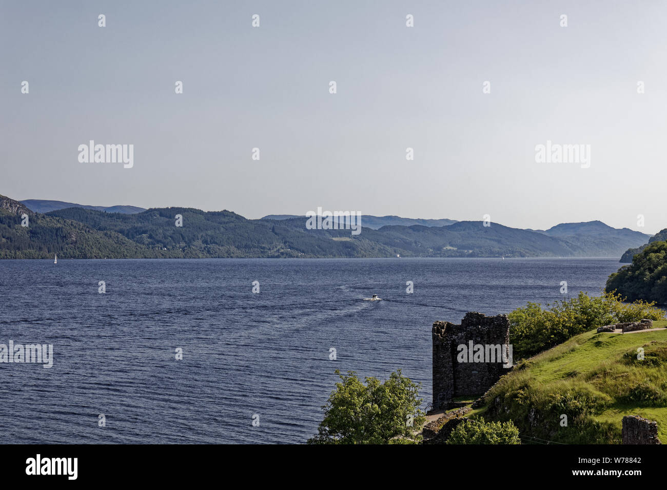 Urquhart Castle on Loch Ness - Strone, Inverness, Highlands, Scotland ...
