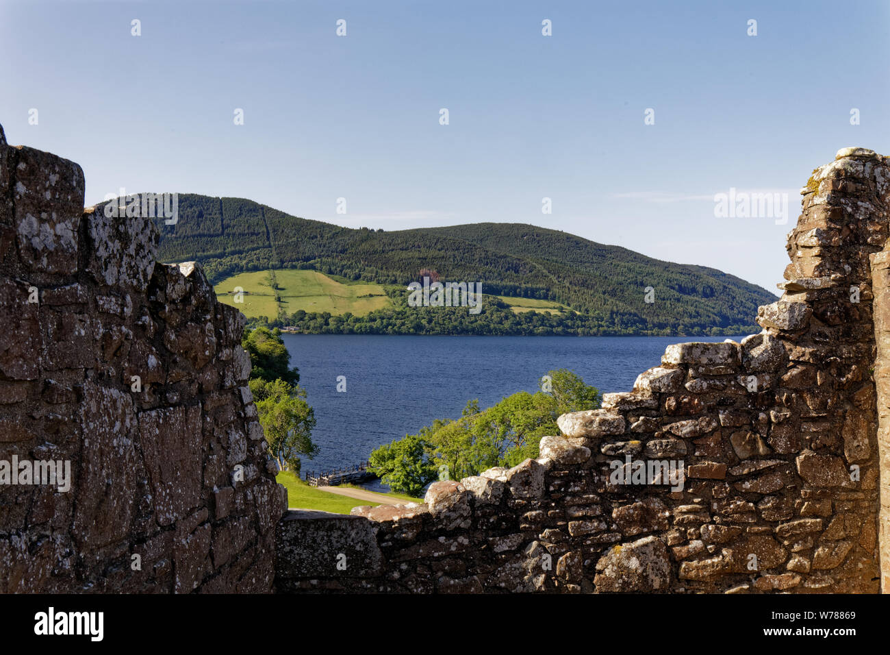 Urquhart Castle on Loch Ness - Strone, Inverness, Highlands, Scotland ...