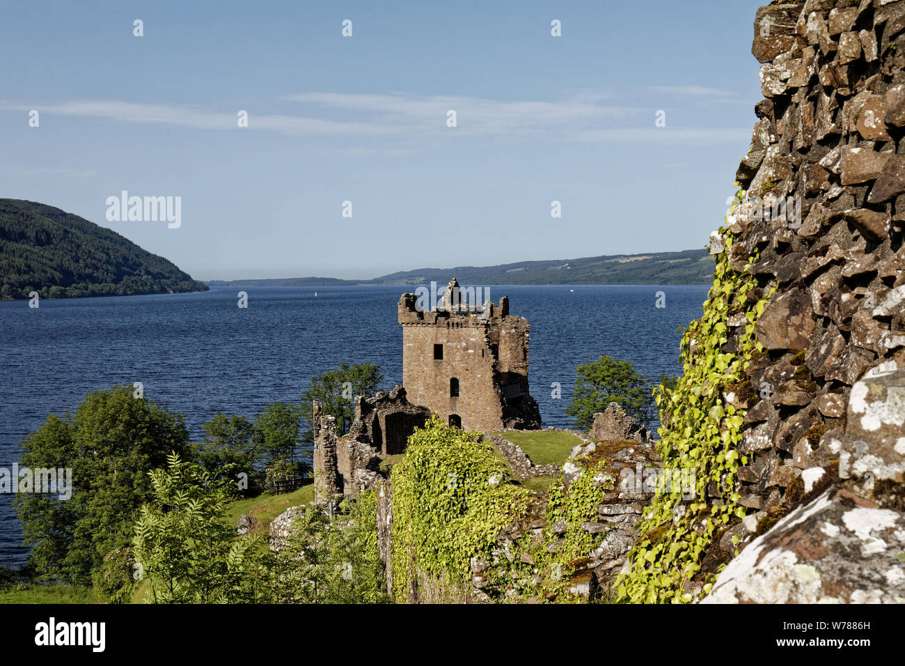 Urquhart Castle on Loch Ness - Strone, Inverness, Highlands, Scotland ...
