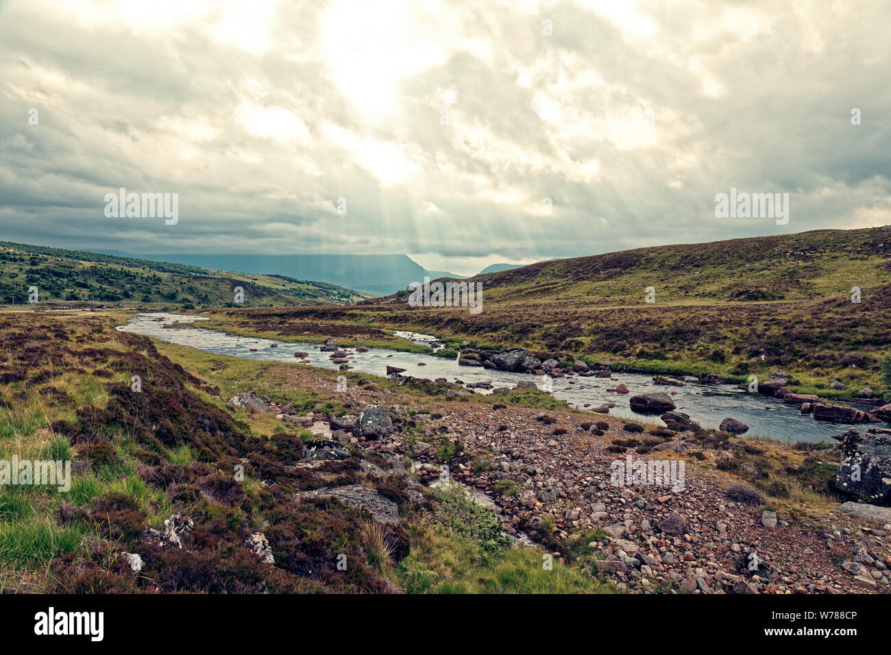 Black Water River - Garve, Wester Ross, Highlands, Scotland, UK Stock ...