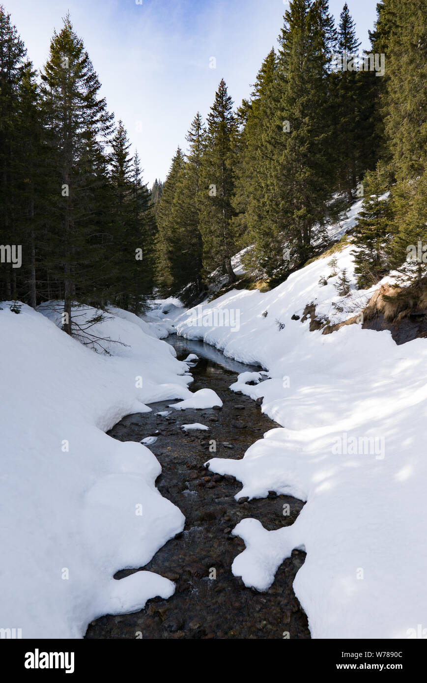 Snow melting mountain hi-res stock photography and images - Alamy