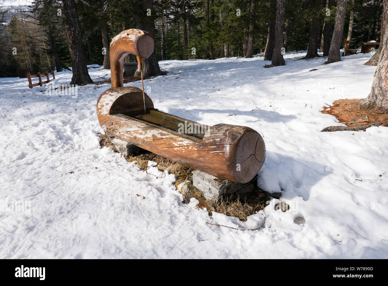 Wooden water trough hi-res stock photography and images - Alamy