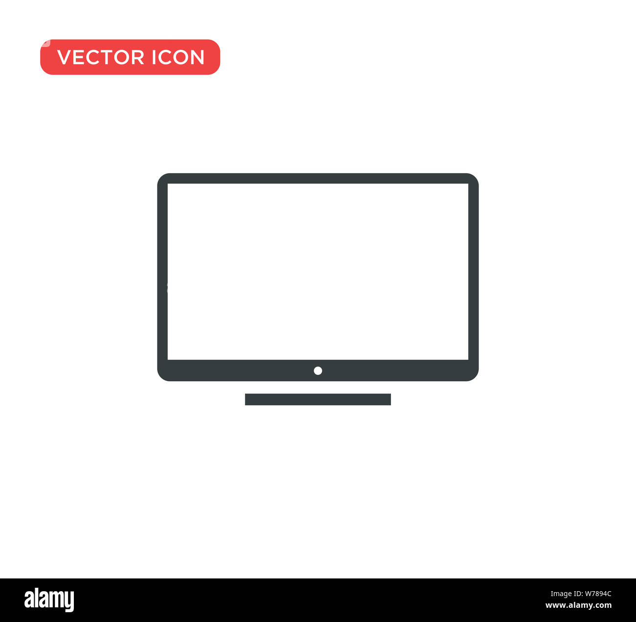 Computer monitor display vector Cut Out Stock Images & Pictures - Alamy