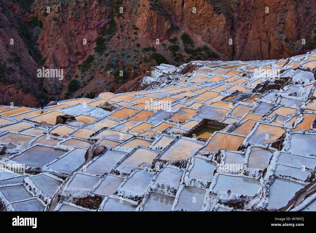 The beautiful salt pans of Maras, Sacred Valley, Peru Stock Photo - Alamy