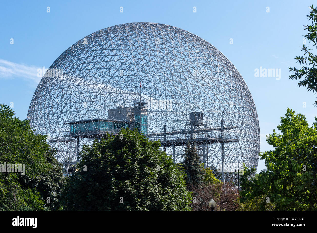 Montreal Biosphere over blue sky in the summertime (2019 Stock Photo ...