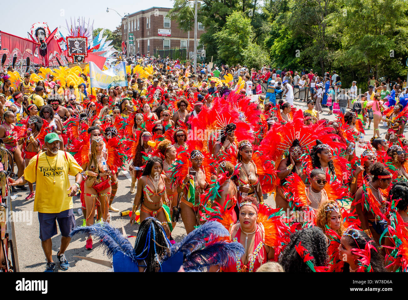 TORONTO, ONTARIO, CANADA - AUGUST 3, 2019: Participants in the Toronto ...