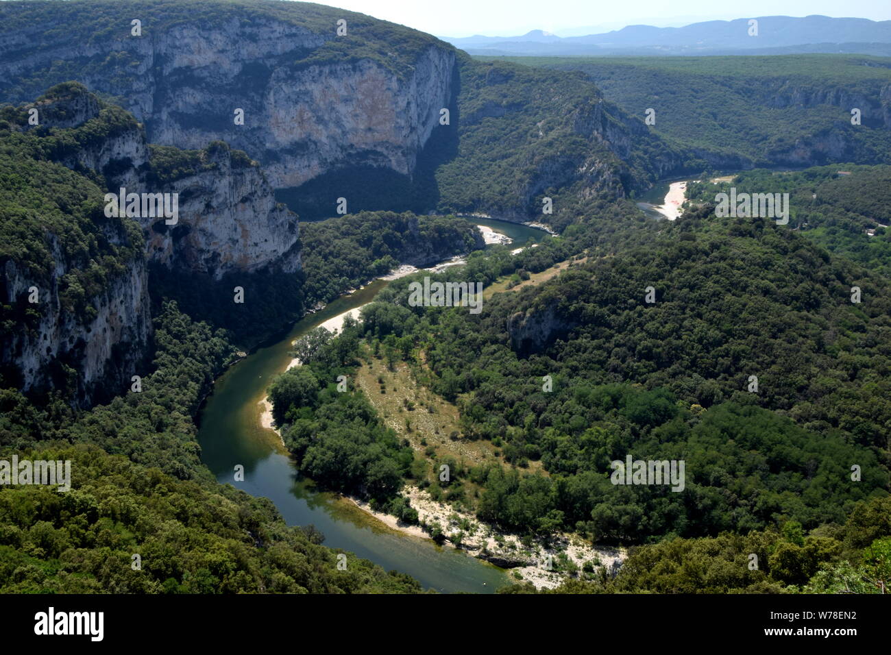 Beautiful Canyon of Ardéche in Southern France Stock Photo - Alamy