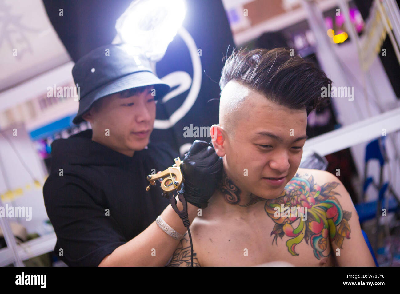 Taeyang Neck Tattoo