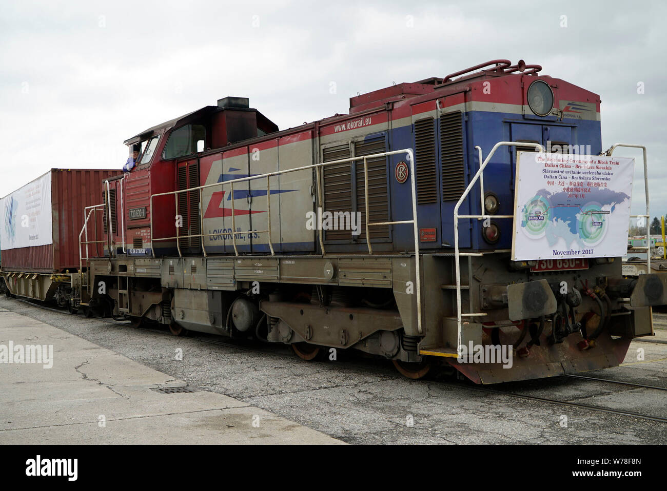 The first freight train from Shenyang city, northeast China's Liaoning ...