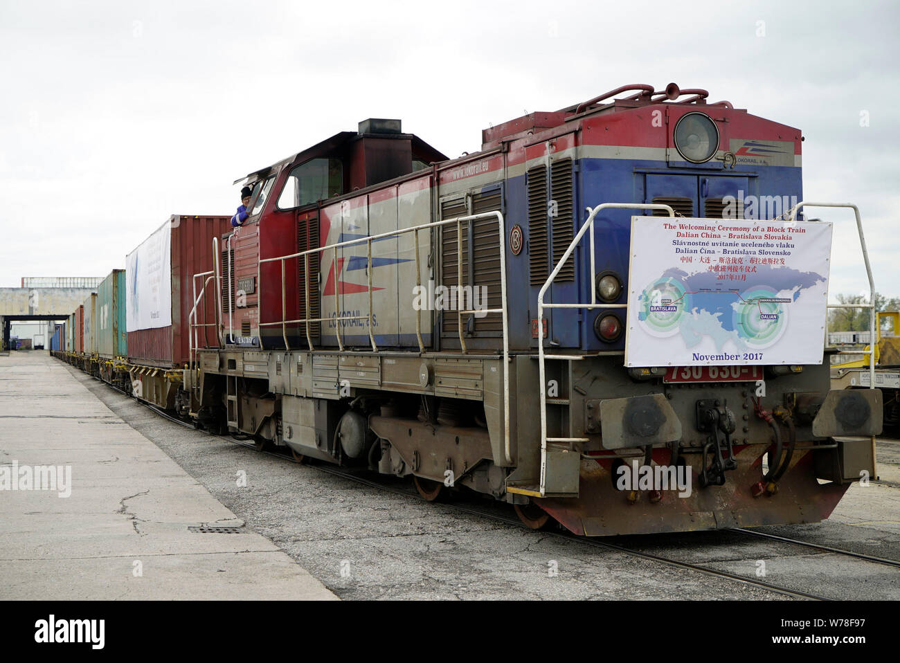 The first freight train from Shenyang city, northeast China's Liaoning ...