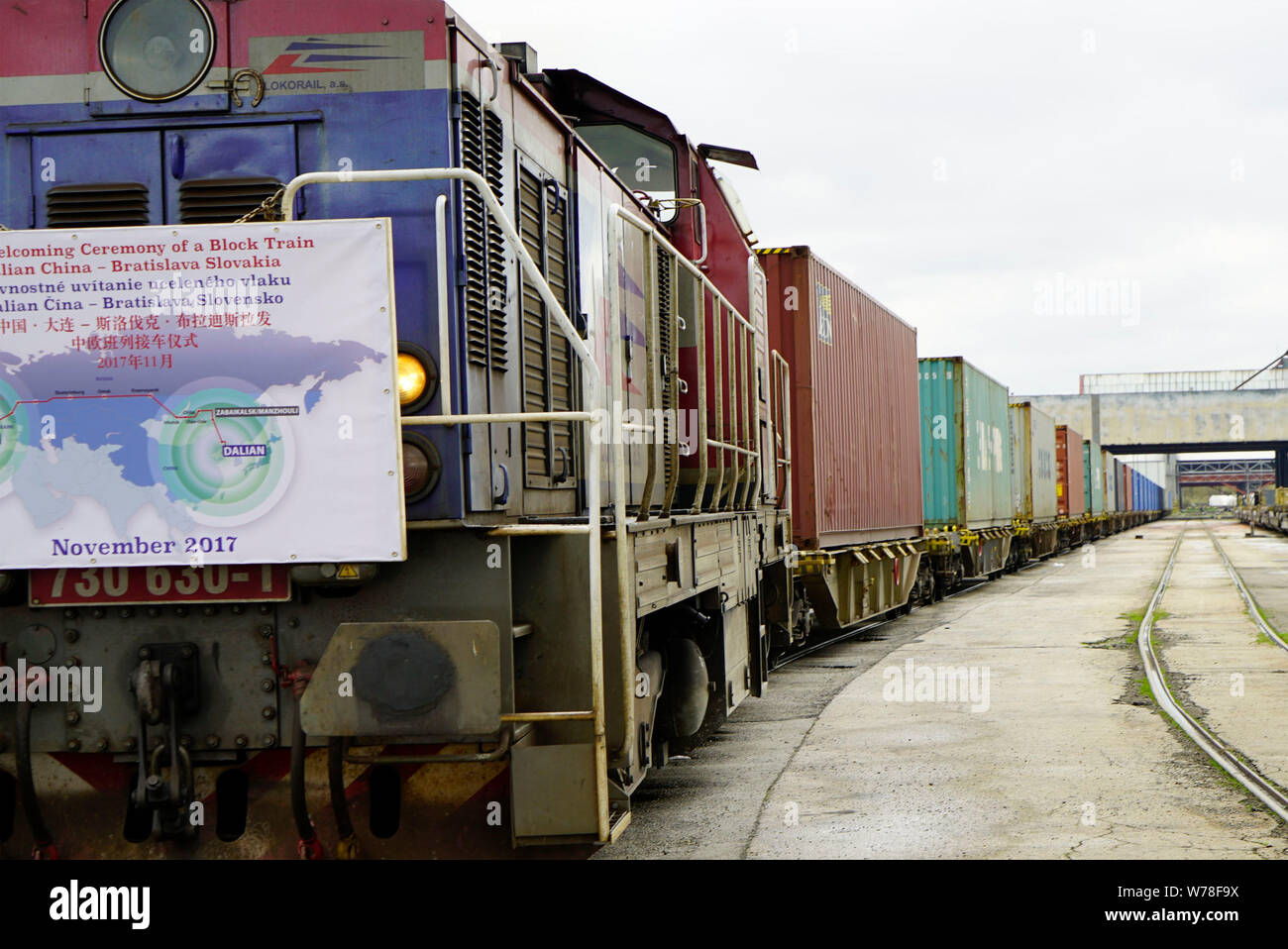 The first freight train from Shenyang city, northeast China's Liaoning ...