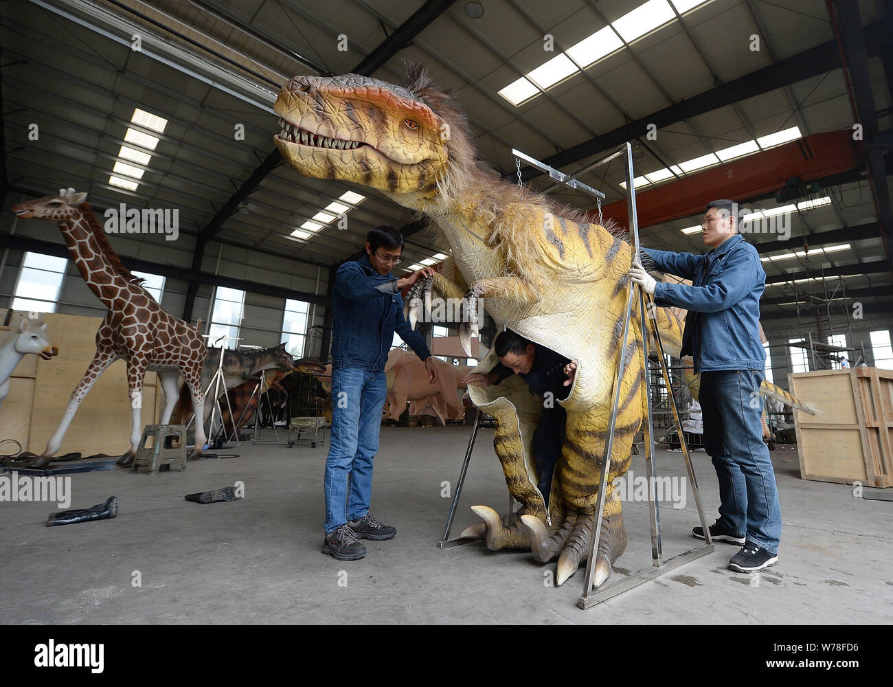 Animatronic dinosaurs china hi-res stock photography and images - Alamy