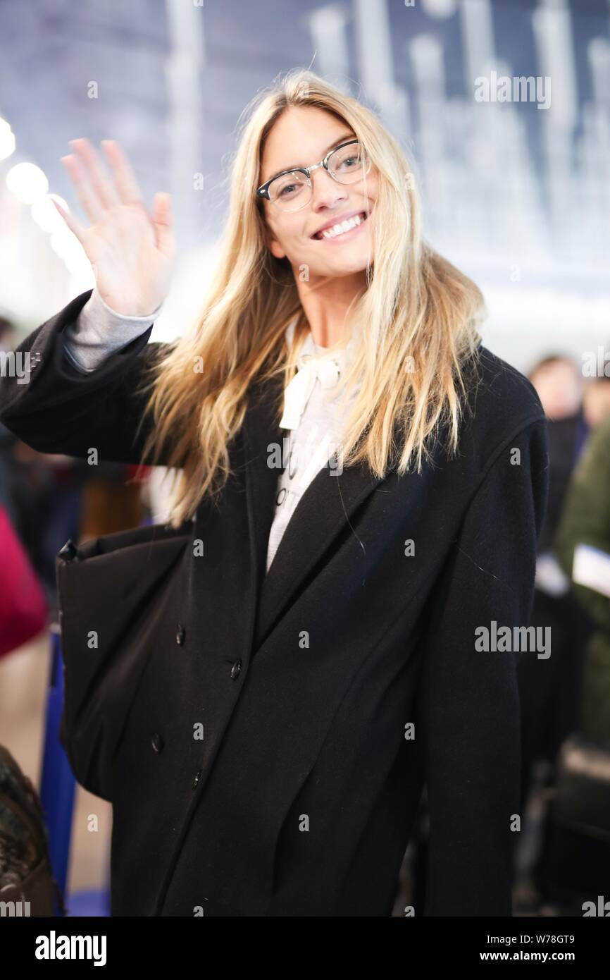 Victoria's Secret Angel and American model Martha Hunt is pictured as ...