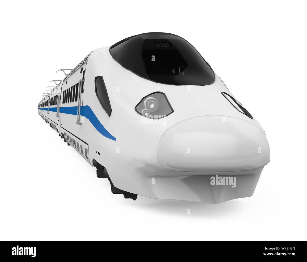 High Speed Train Isolated Stock Photo - Alamy