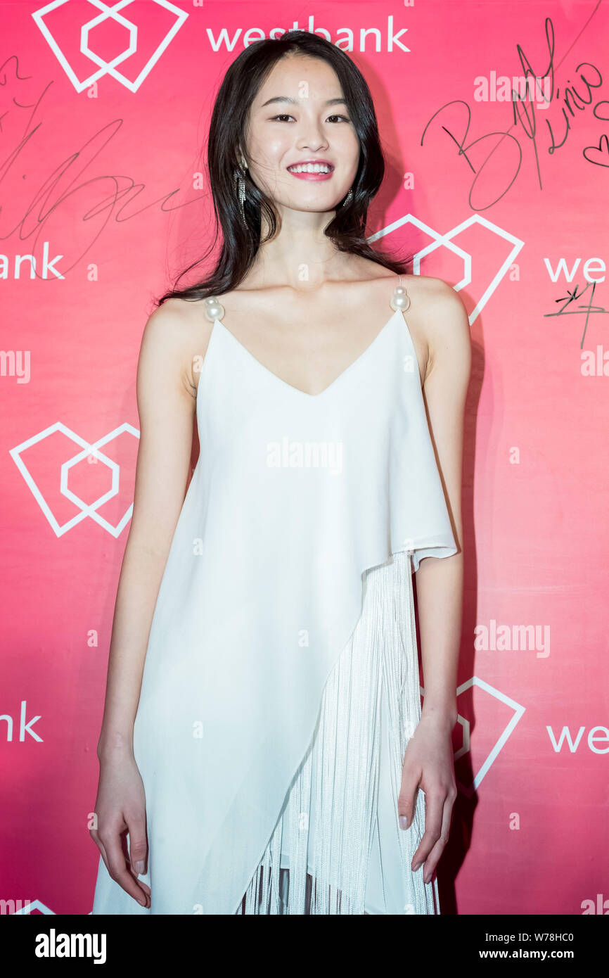 Victoria's Secret Angel and Chinese model Xie Xin poses as she arrives ...