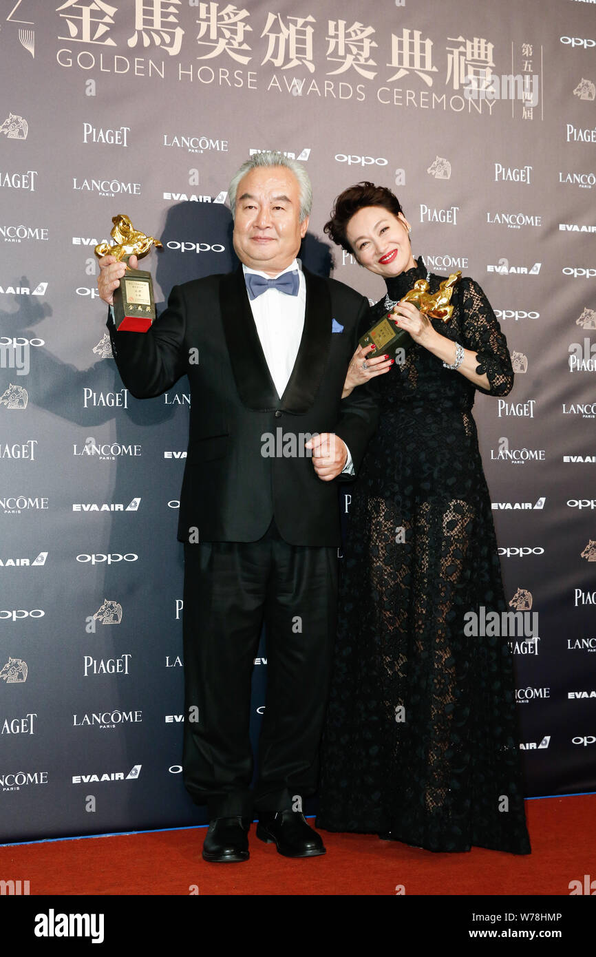 **TAIWAN OUT**Hong Kong actress Kara Wai, right, and Chinese actor Tu ...