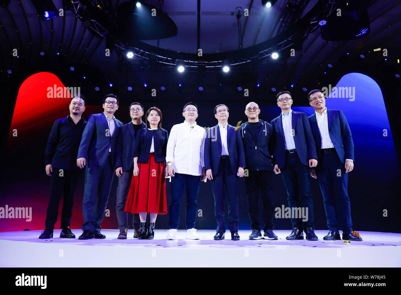 Chinese martial actor Jet Li, also known as Li Lianjie, third right ...