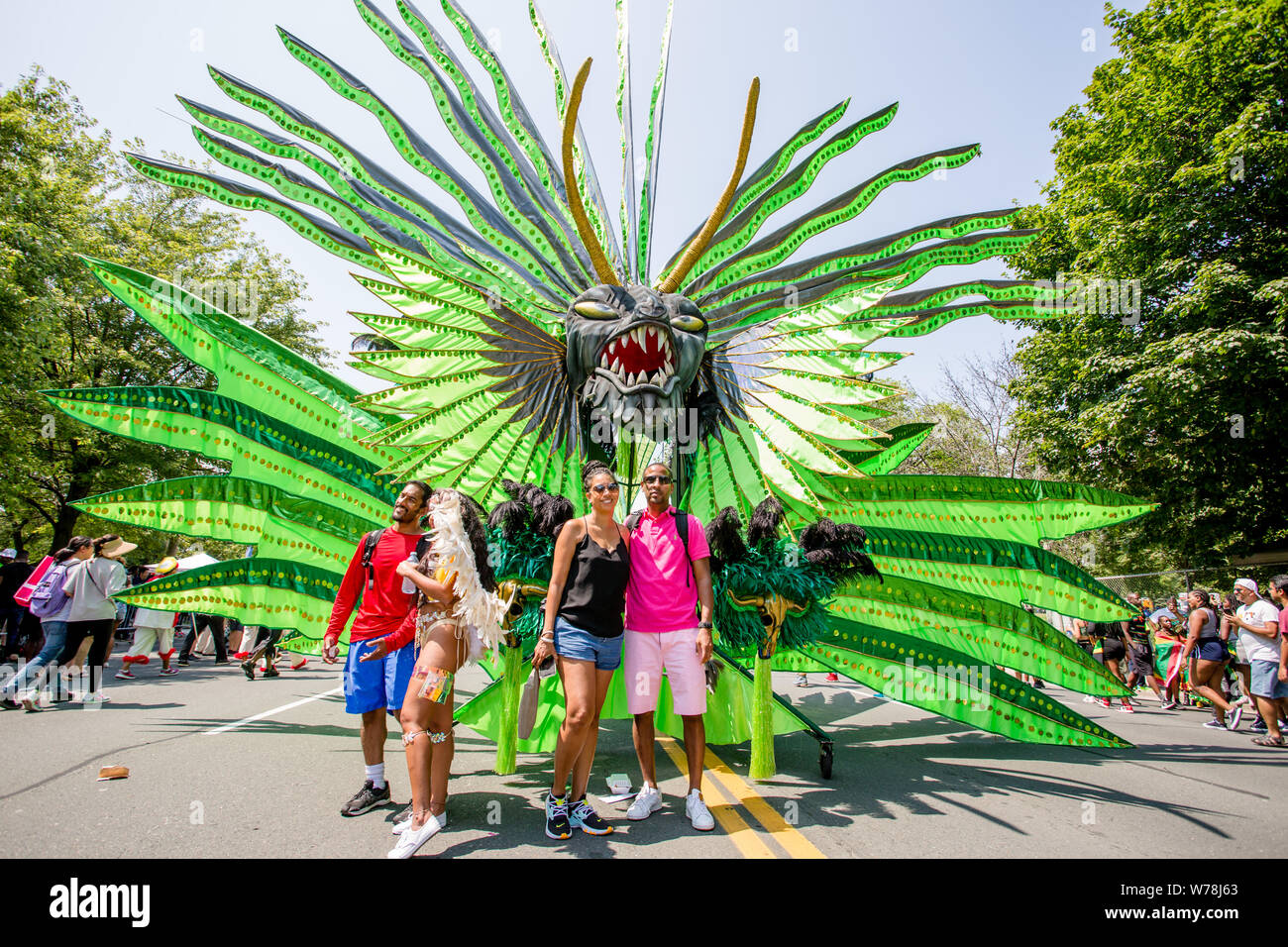 TORONTO, ONTARIO, CANADA - AUGUST 3, 2019: Participants in the Toronto ...
