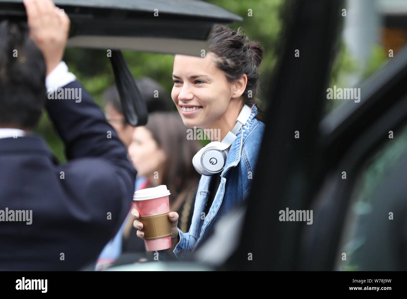 Victoria's Secret Angel and Brazilian model Adriana Lima smiles as she ...