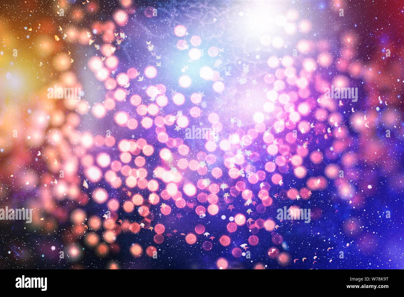 Colored abstract blurred light glitter background layout design can be ...