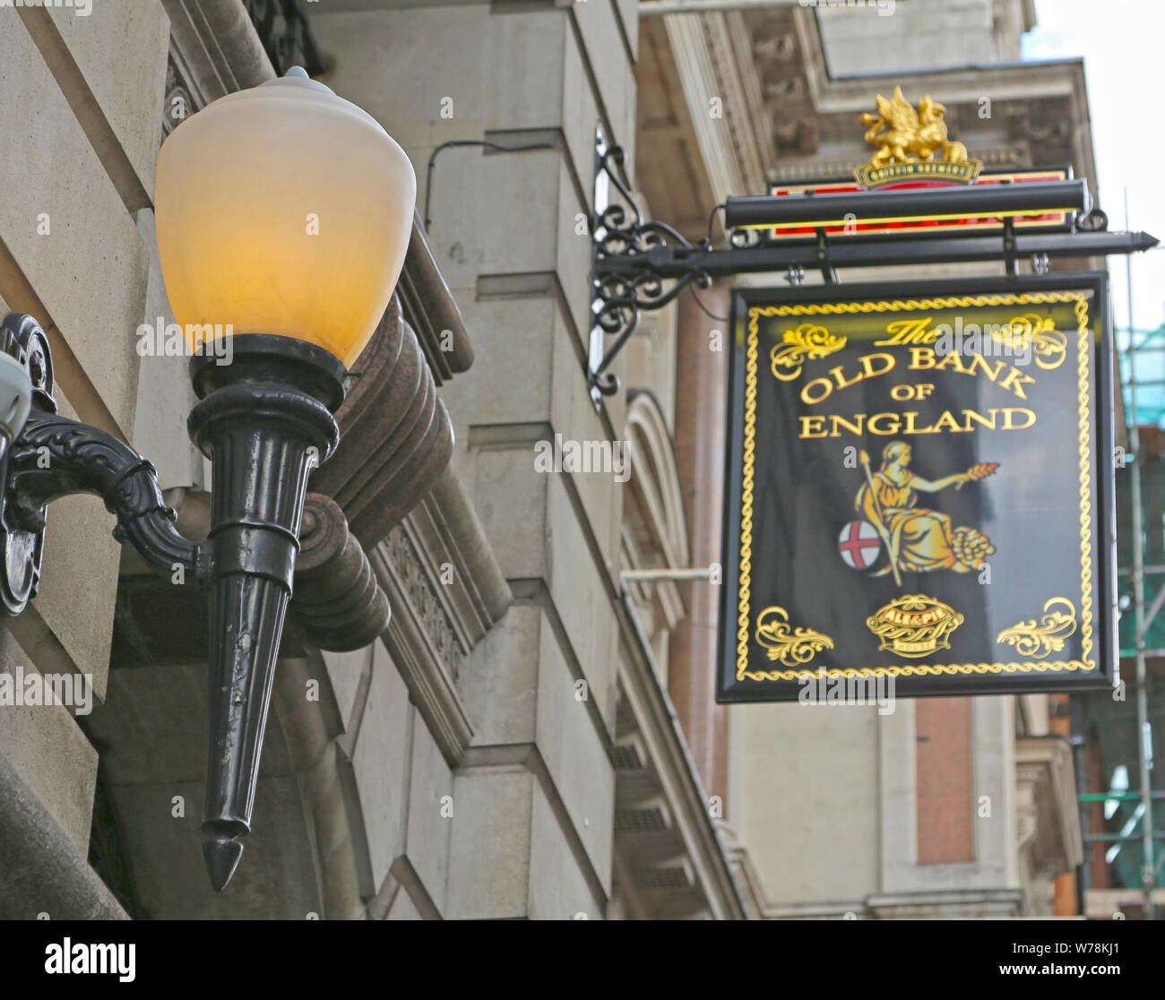 London, Great Britain -May 23, 2016: vintage iron english lantern Stock ...