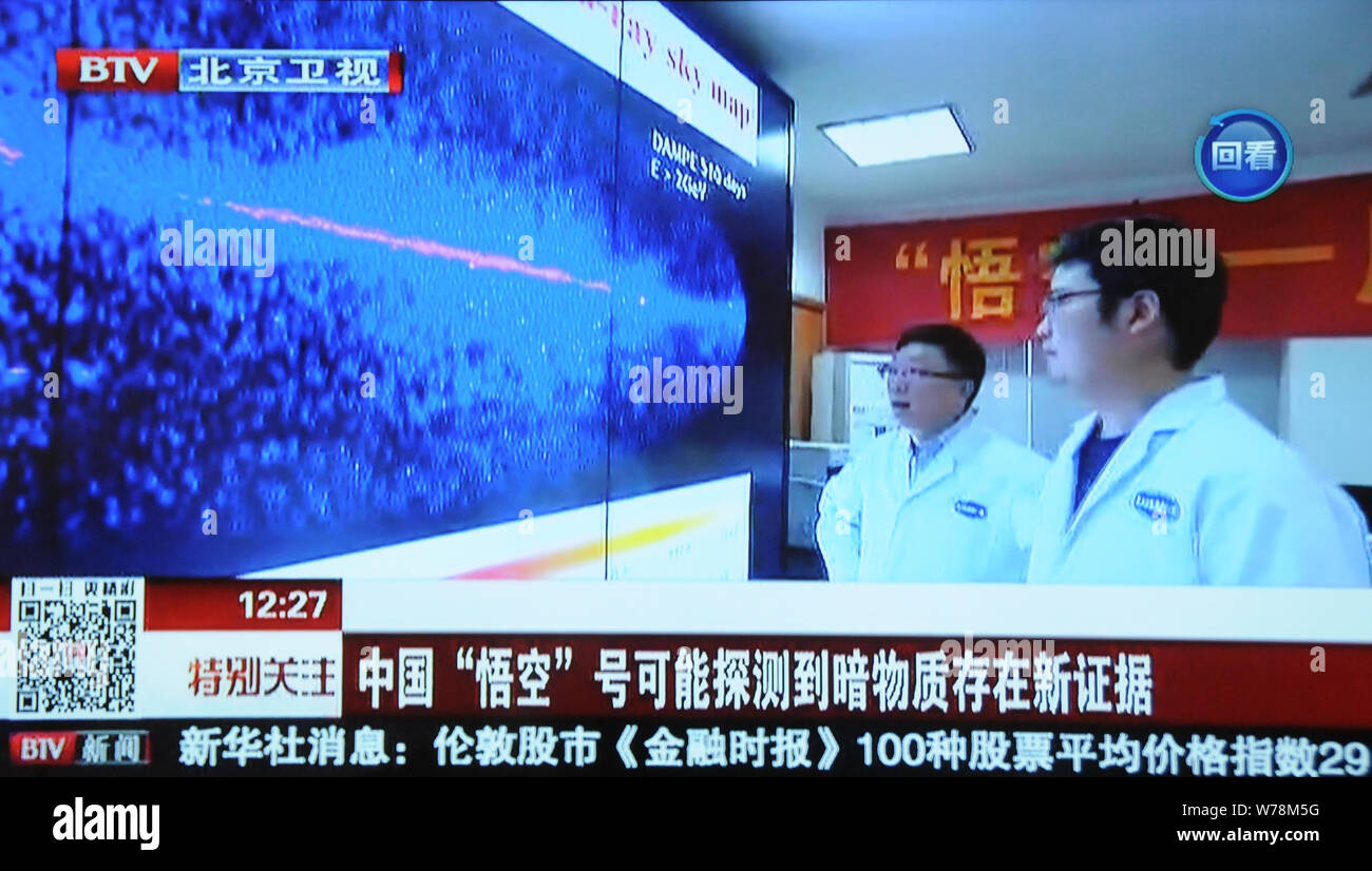 This TV grab taken by CCTV (China Central Television) on 30 November ...