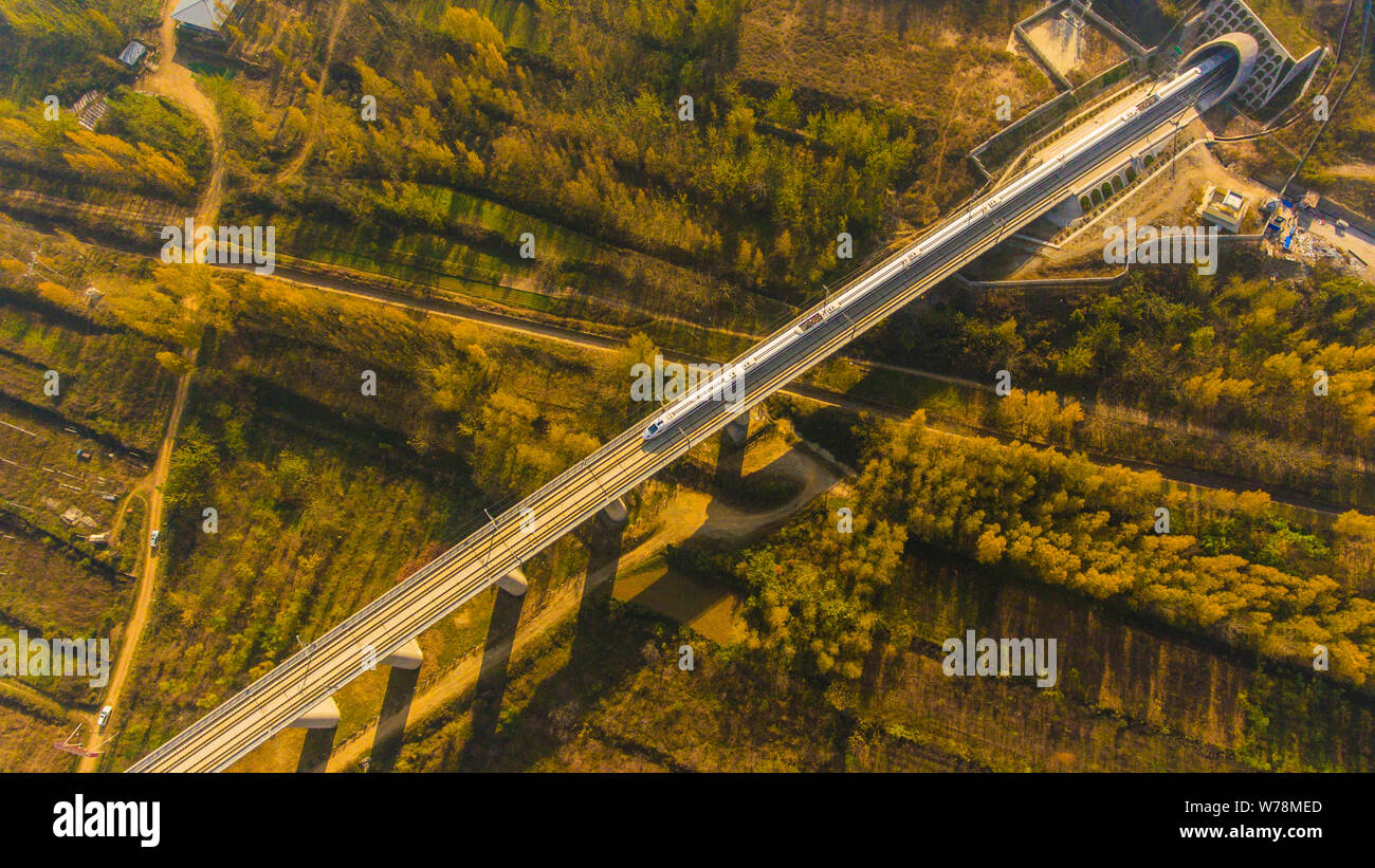Bullet train on bridge hi-res stock photography and images - Alamy