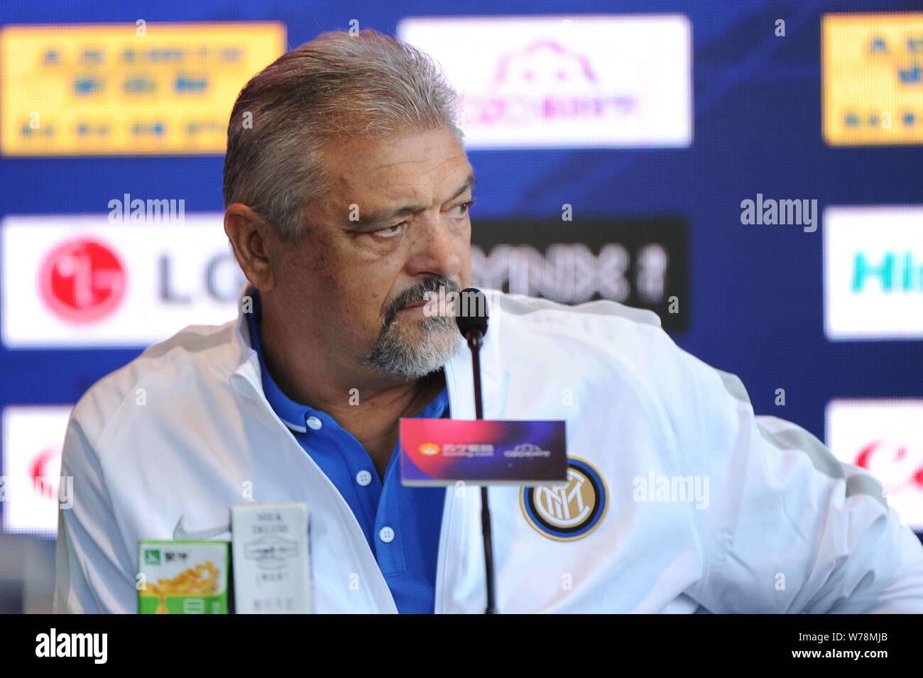 Italian former football player Alessandro Altobelli attends a press ...