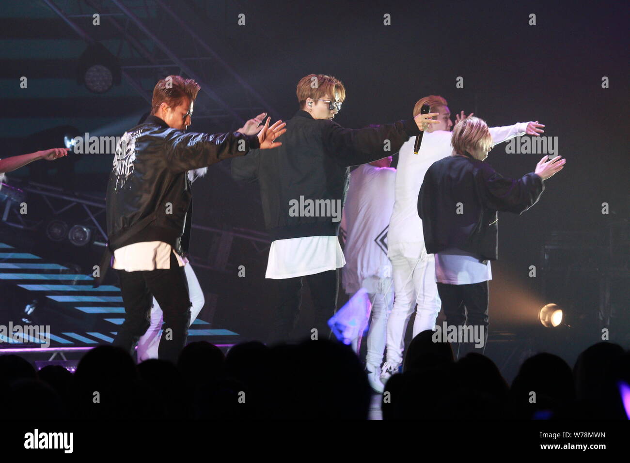 Japanese pop boy band W-inds perform at their concert in Hong Kong ...