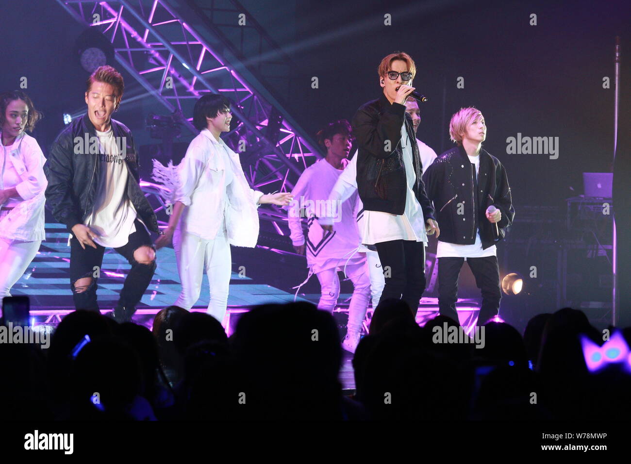 Japanese pop boy band W-inds perform at their concert in Hong Kong ...