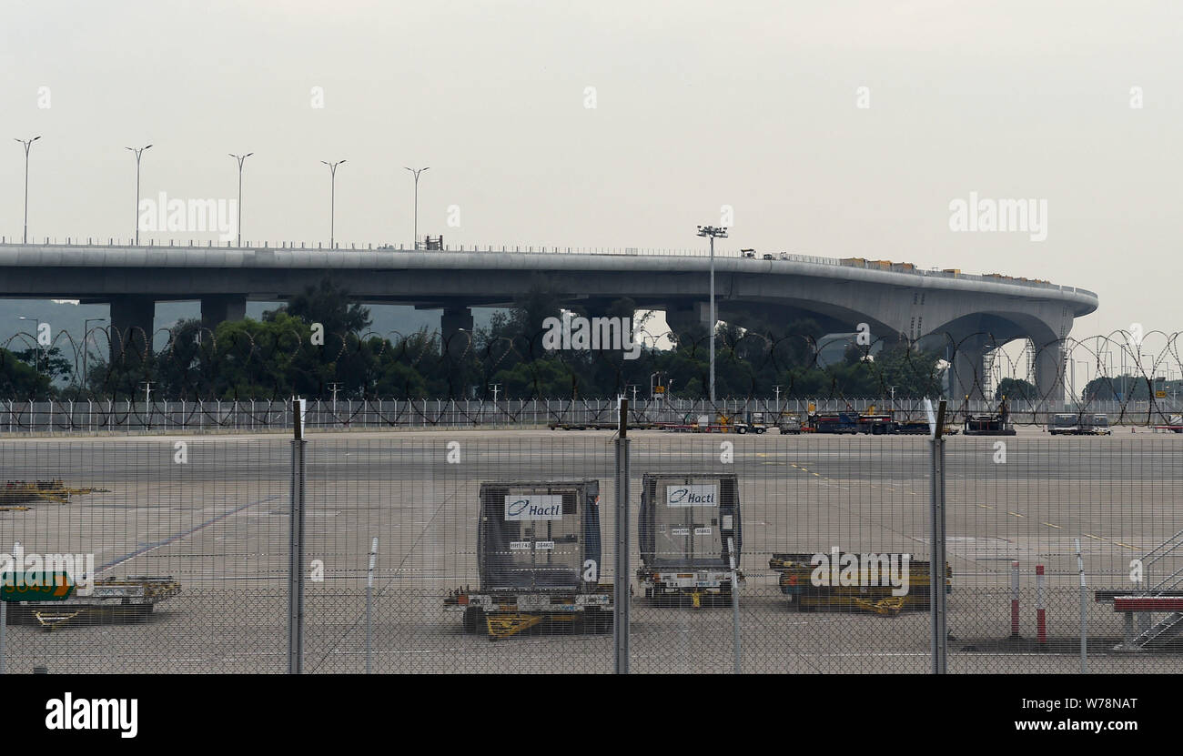 This photo taken in 2017 shows the Hong Kong section of the world's ...