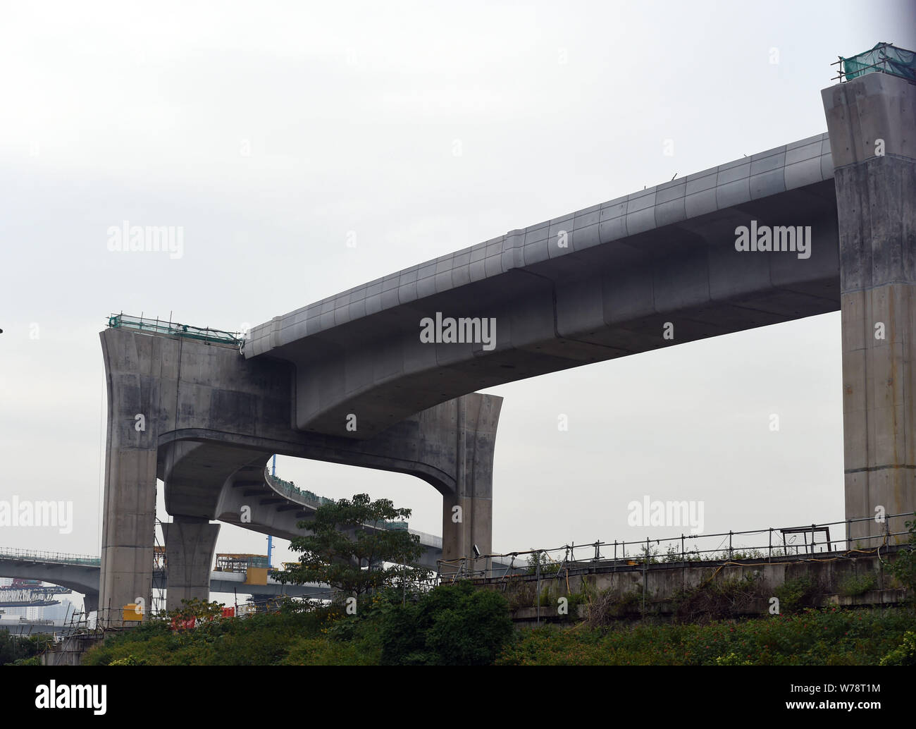 This photo taken in 2017 shows the Hong Kong section of the world's ...
