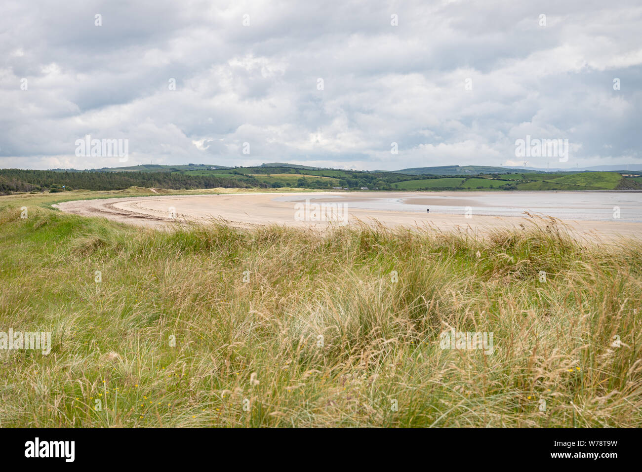 Dunes and Sandy Beach, Murvagh Beach, Bells Isle, Donegal, Ireland ...