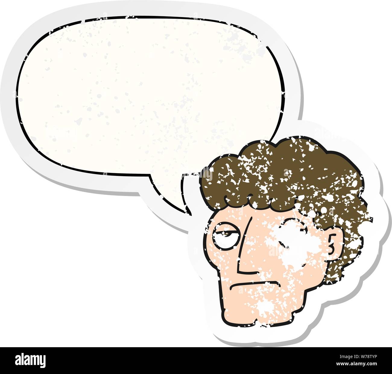 Bored stick man face hi-res stock photography and images - Alamy