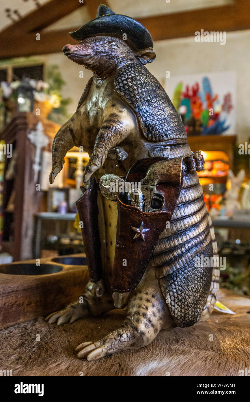 Armadillo Wearing Gun Holster The Texas Ranch House T Retail Shop Sabinal Texas Usa