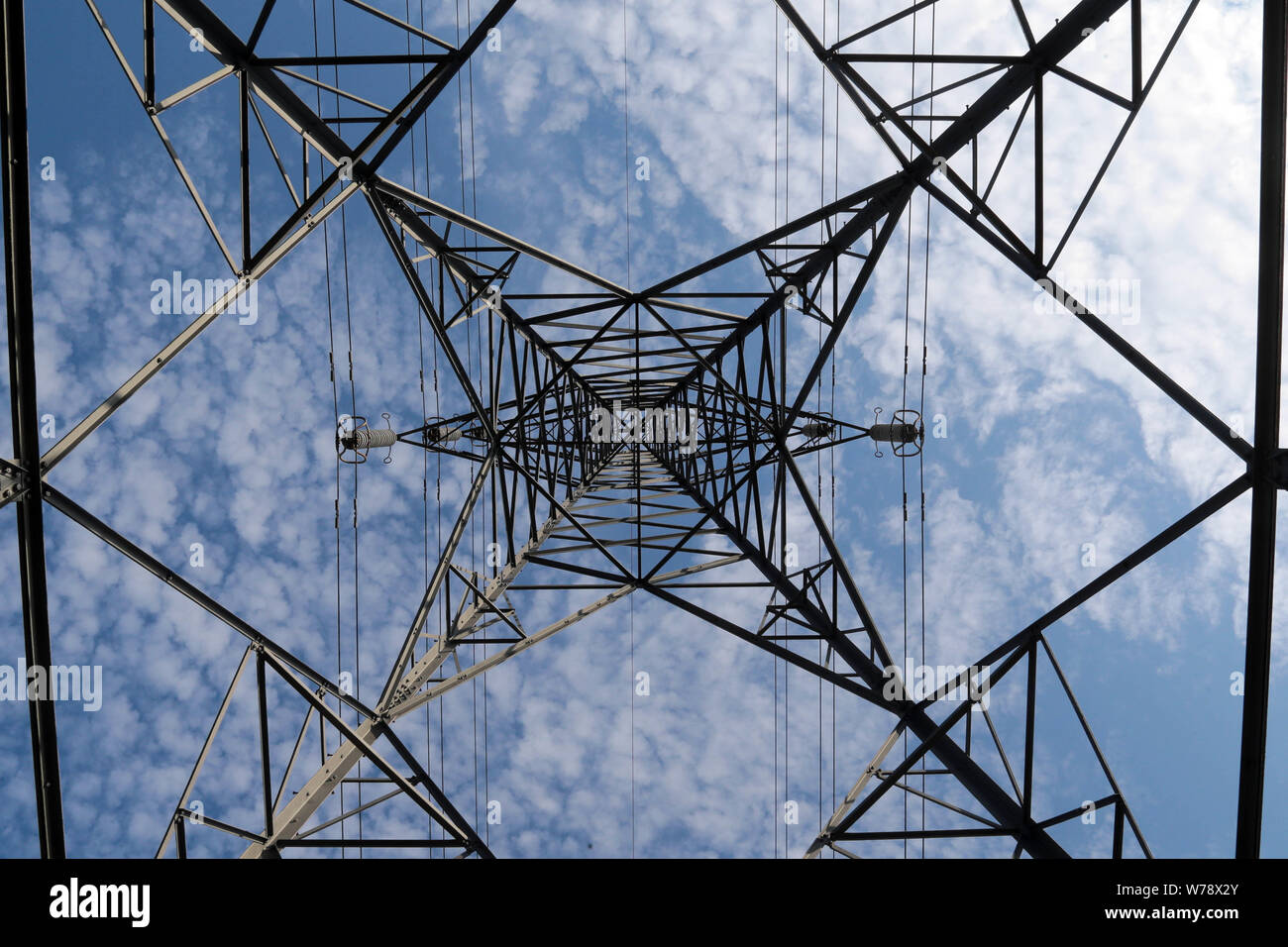 National Grid Electric Pylon in Wouldham Kent Stock Photo - Alamy