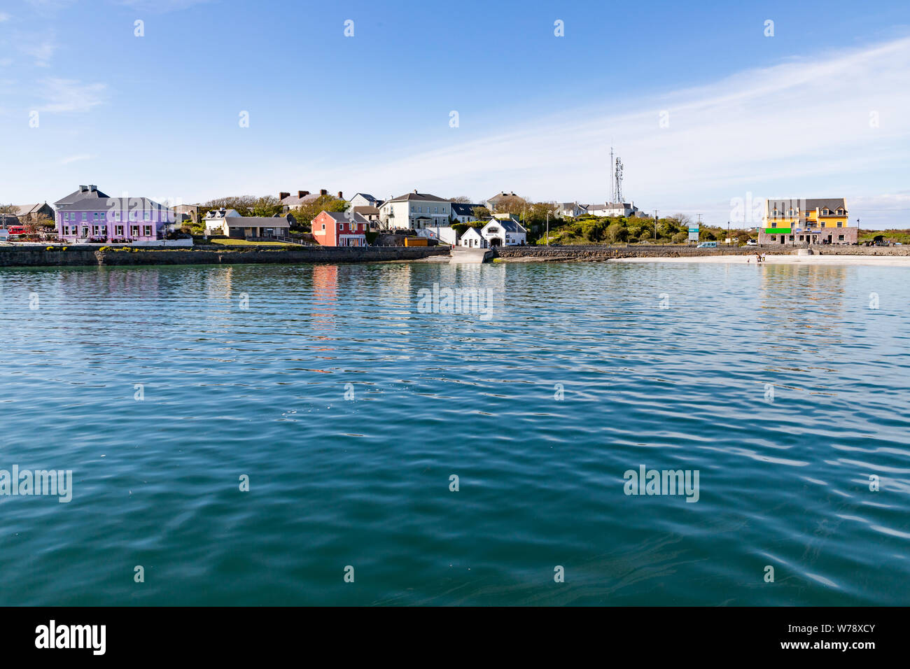 Buildings in Kilronan village in Inishmore, Aran Islands, Ireland Stock ...
