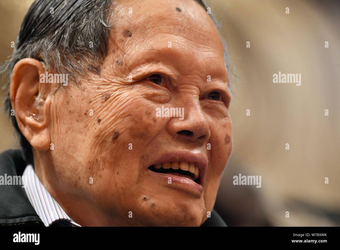 Chinese physicist Chen-Ning Yang, also known as Yang Zhenning, attends ...