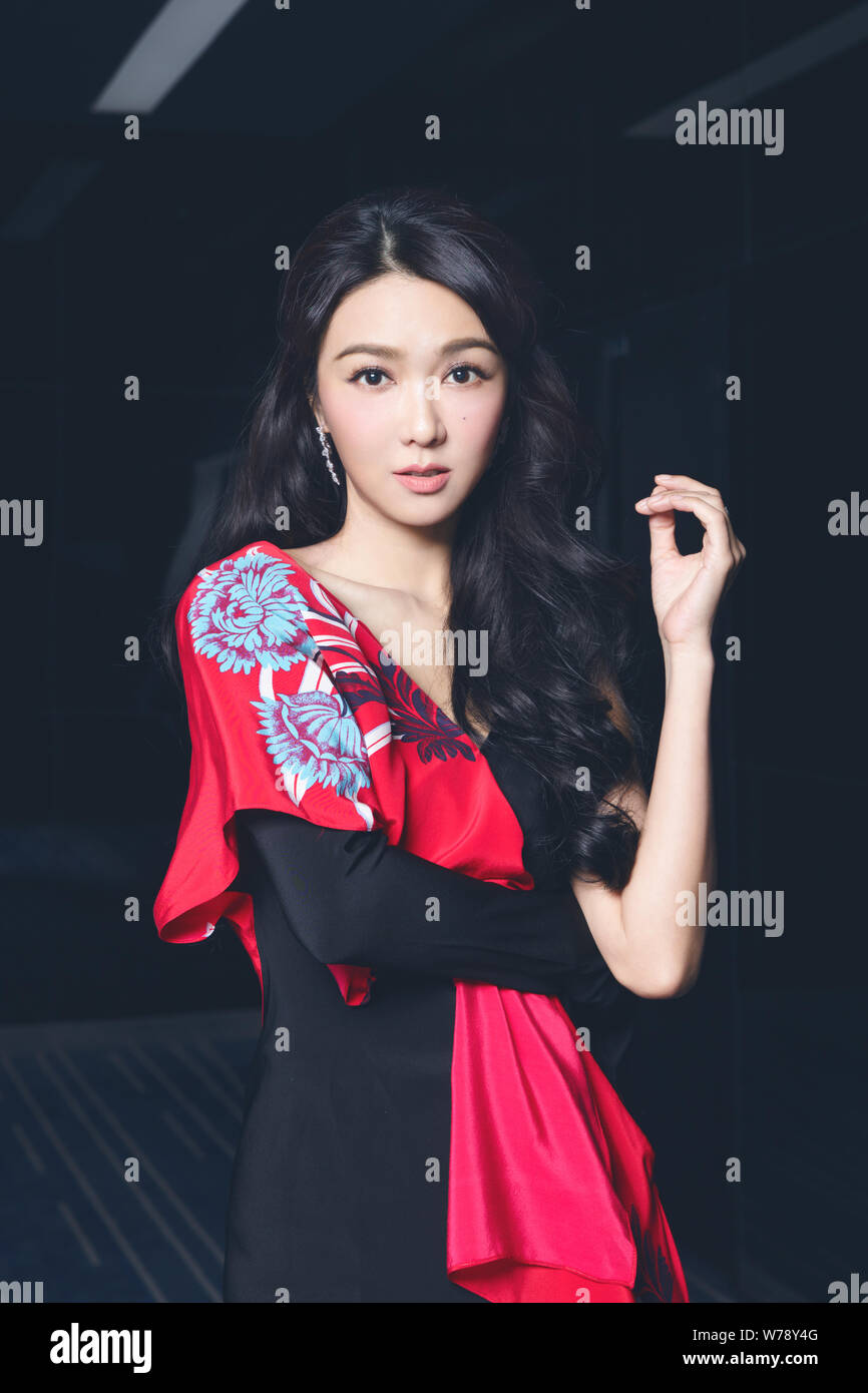 Hong Kong singer and actress Fiona Sit poses for photos during an ...