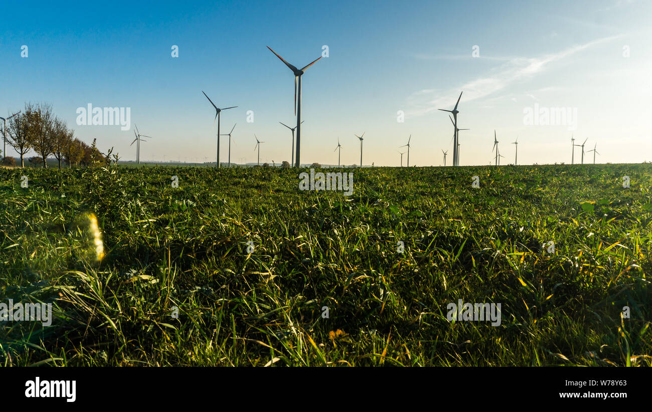 Landscape with windmills hi-res stock photography and images - Alamy