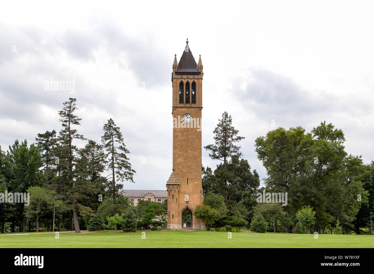 AUGUST 6, 2015: The Campanile clock tower on the campus of the ...
