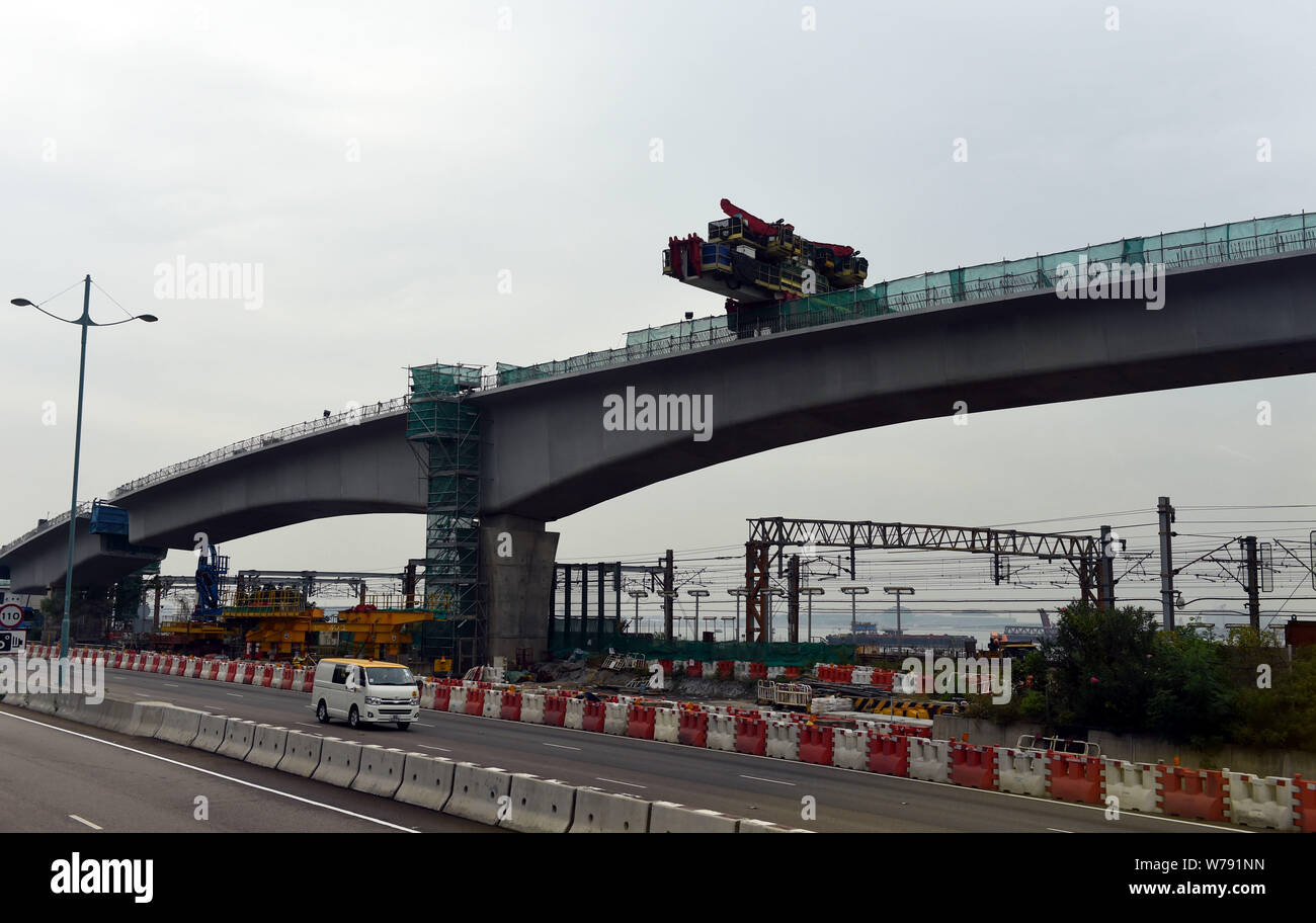 This photo taken in 2017 shows the Hong Kong section of the world's ...