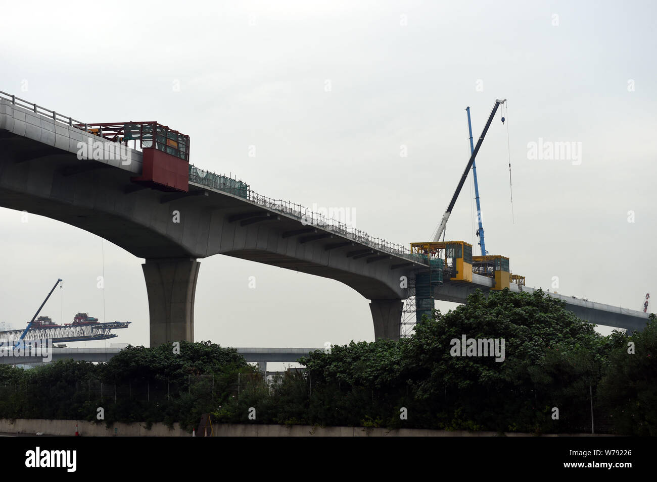 This photo taken in 2017 shows the Hong Kong section of the world's ...